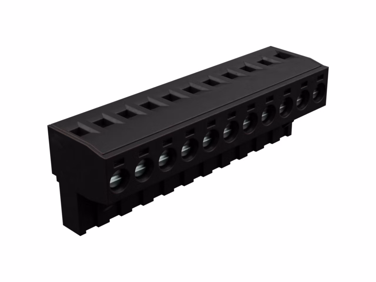 5.08mm Pitch Eurostyle Horizontal Plug, Gold (Au) Plated, Black, 11 Circuits for sale