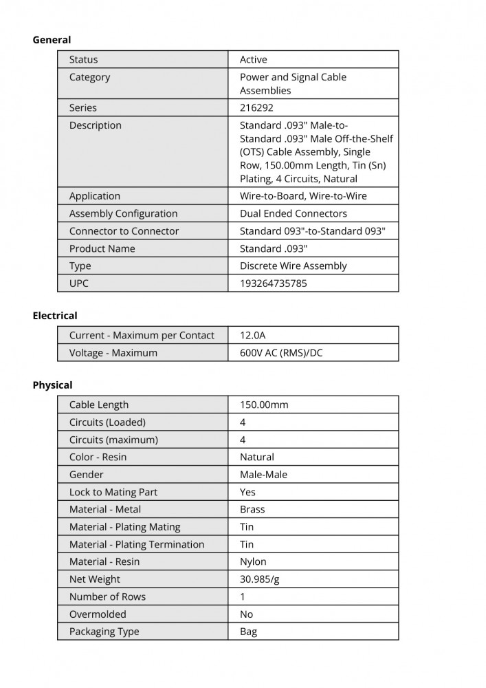 Product document image, page 2
