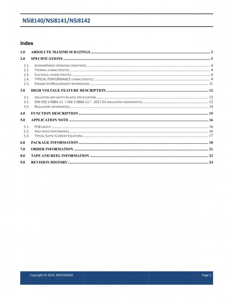 NSI8140N1 datasheet page 2