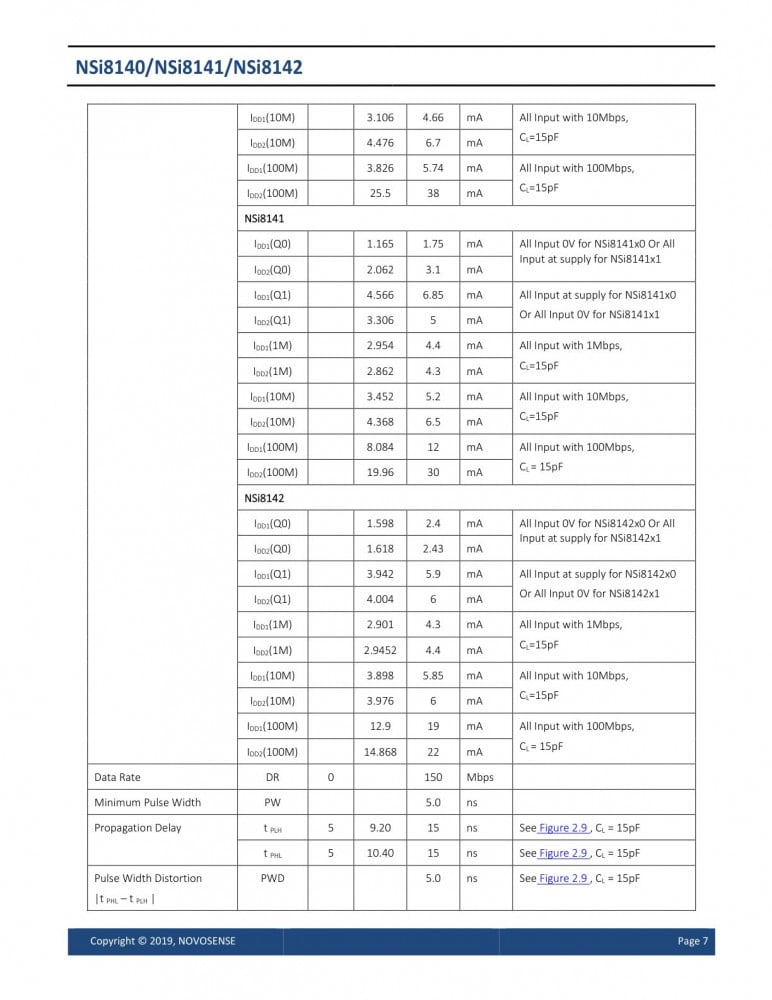 NSI8140N1 datasheet page 7