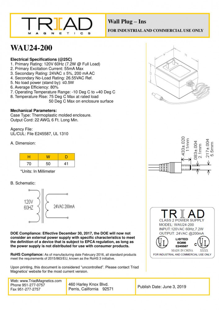WAU24-200 product documentation image