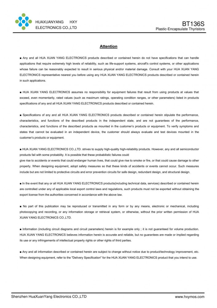 BT136S datasheet page 3