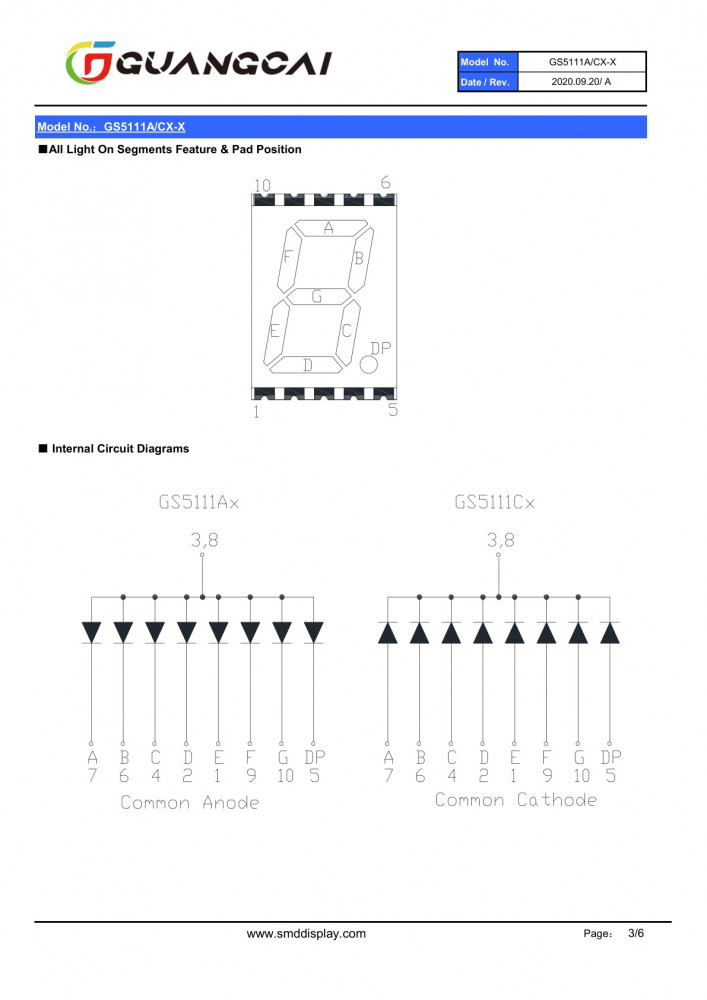GS5111CR-G datasheet page 3