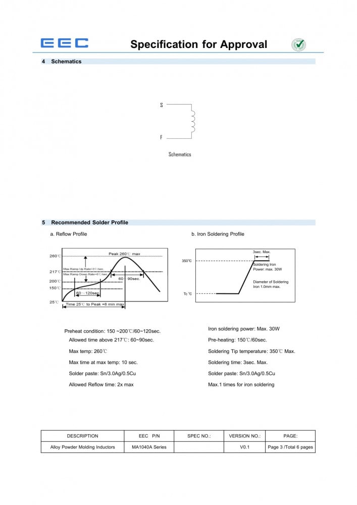EEC MA1040A specification page 4