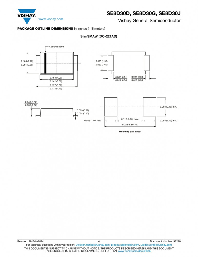 SE8D30 datasheet page 4