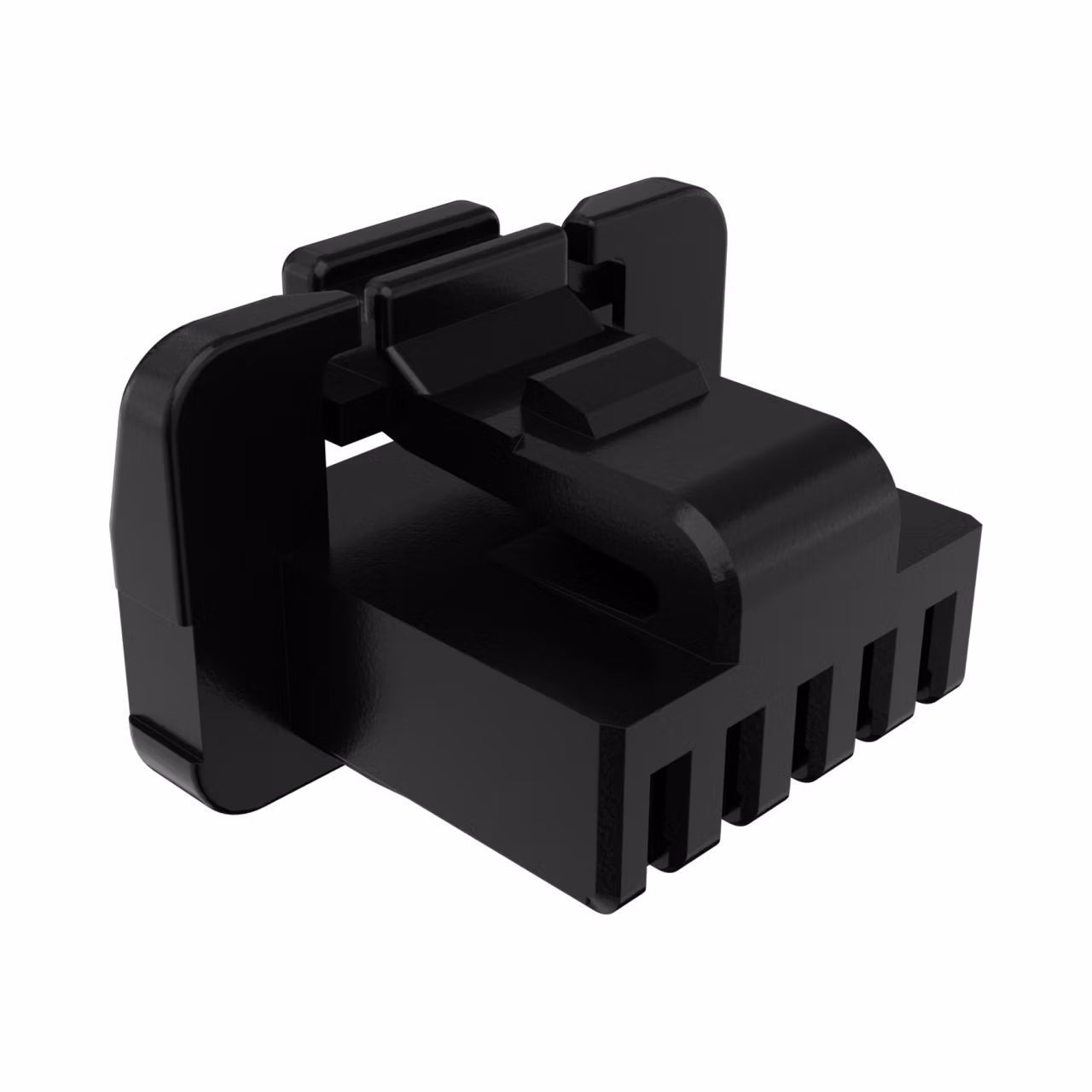1.00mm Pitch, Rely-On Receptacle Crimp Housing, Single Row, Inner Positive Lock, 5 Circuits, Black for sale