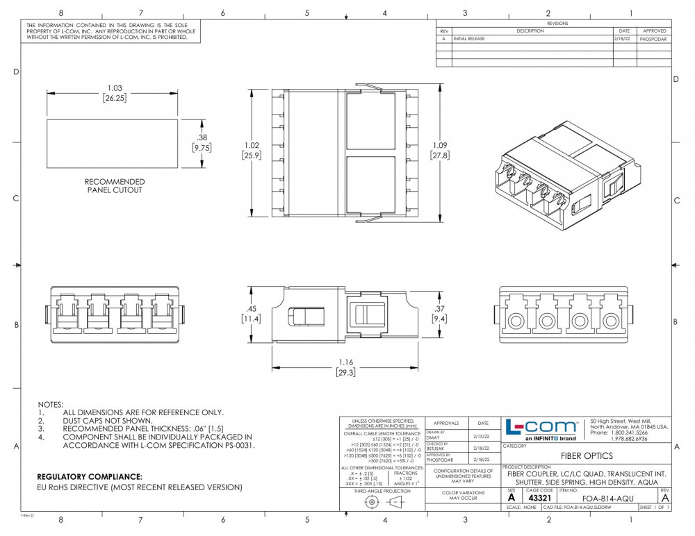 FOA-814-AQU technical document preview