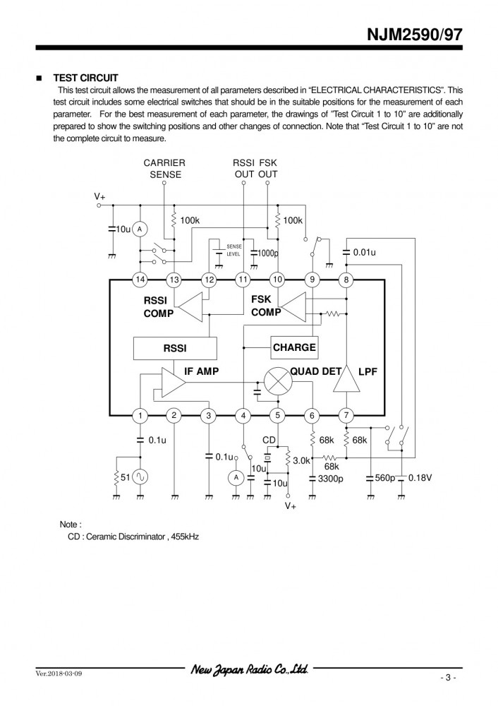NJM2590 datasheet page 3