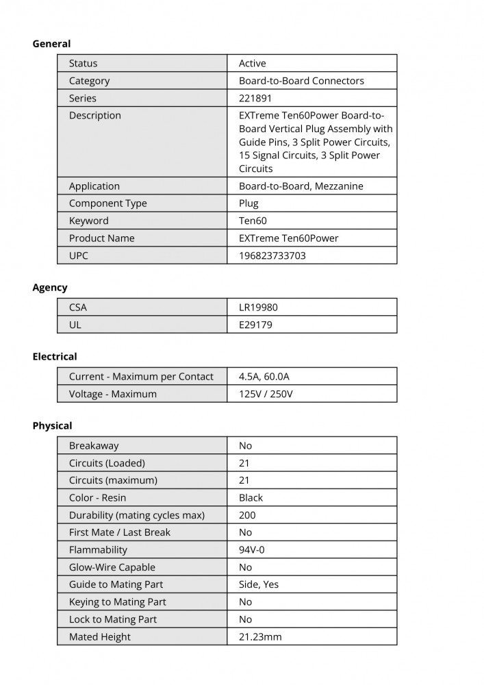 MOLEX 2218919323 technical document image, page 2