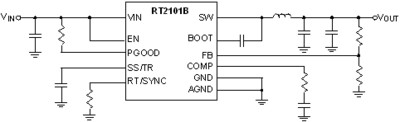 RT2101A - 2.95V to 6V Input, 3A Output, 2MHz, Synchronous Step-Down Converter