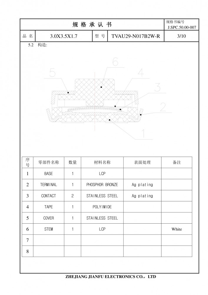 TVAU29-N017B2W-R specification page 4