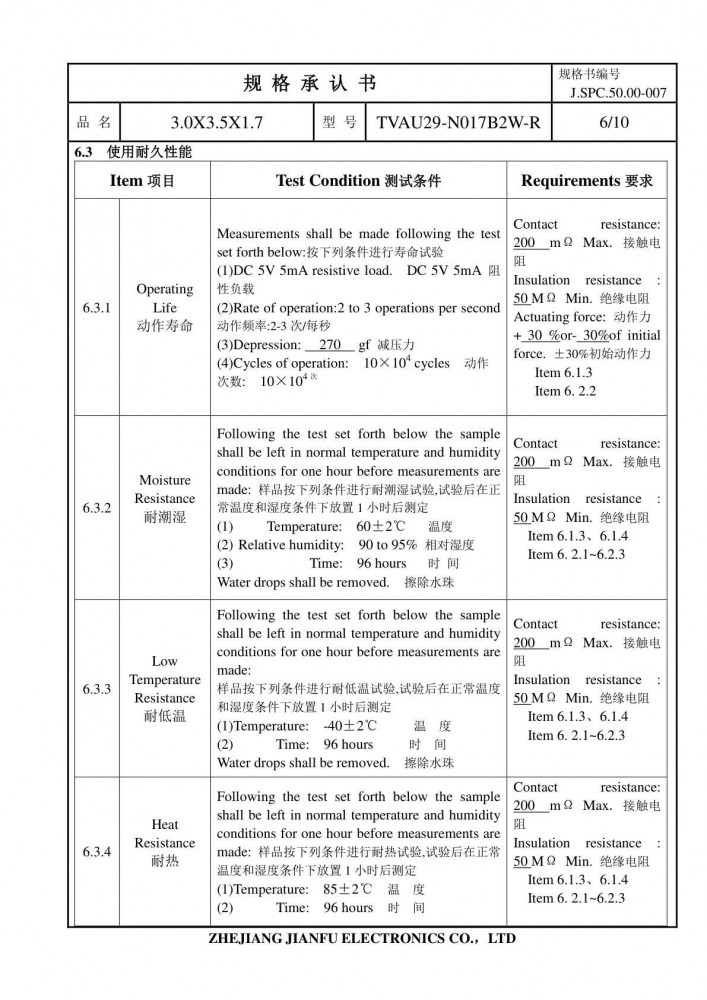 TVAU29-N017B2W-R specification page 7