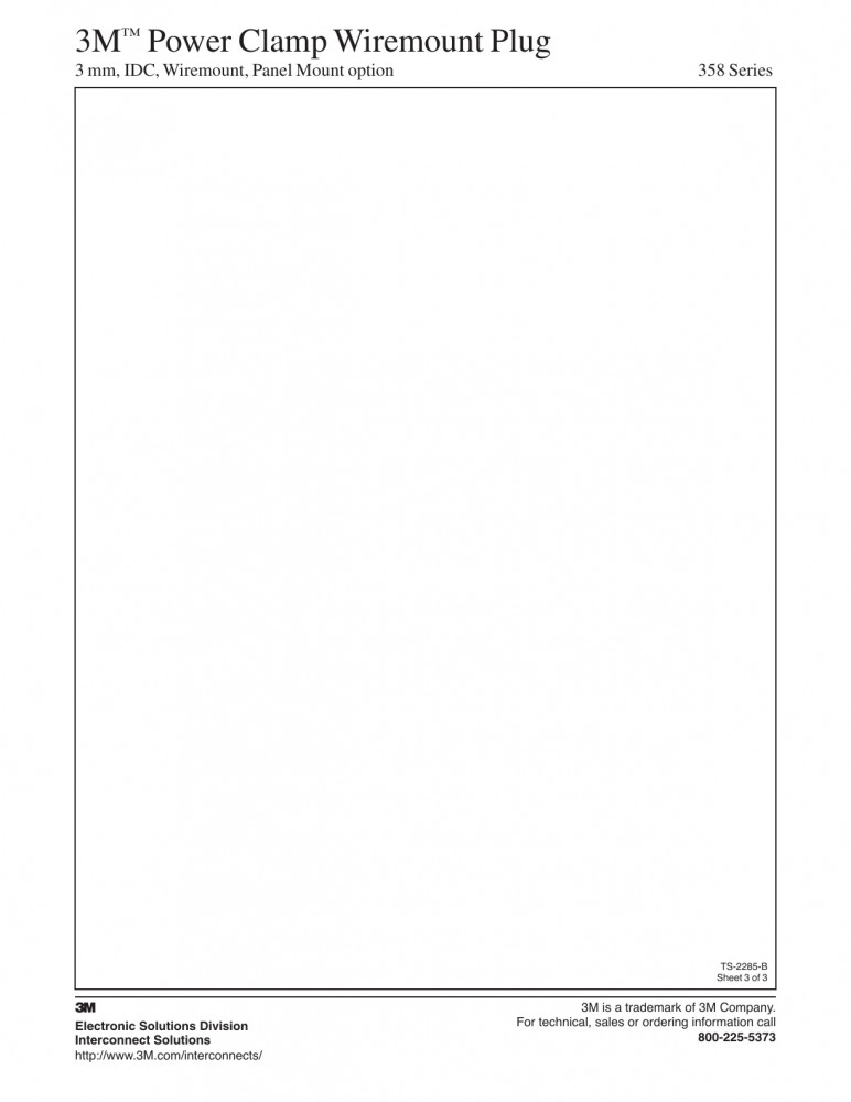 3M 358 Series datasheet page 3