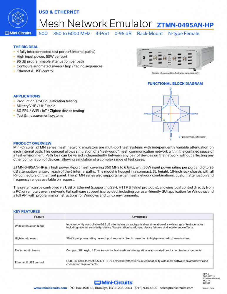 ZTMN-0495AN-HP technical document page 1