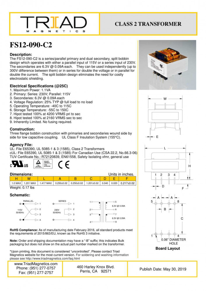 FS12-090-C2 technical document image