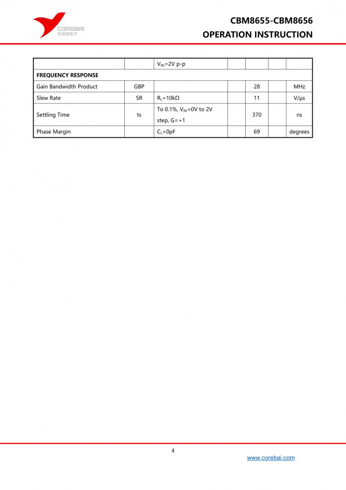 CBM8656 datasheet page 4