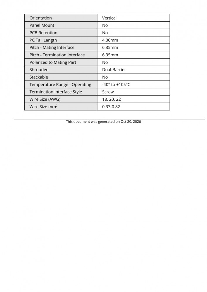 Technical document page 3 for product 389001009