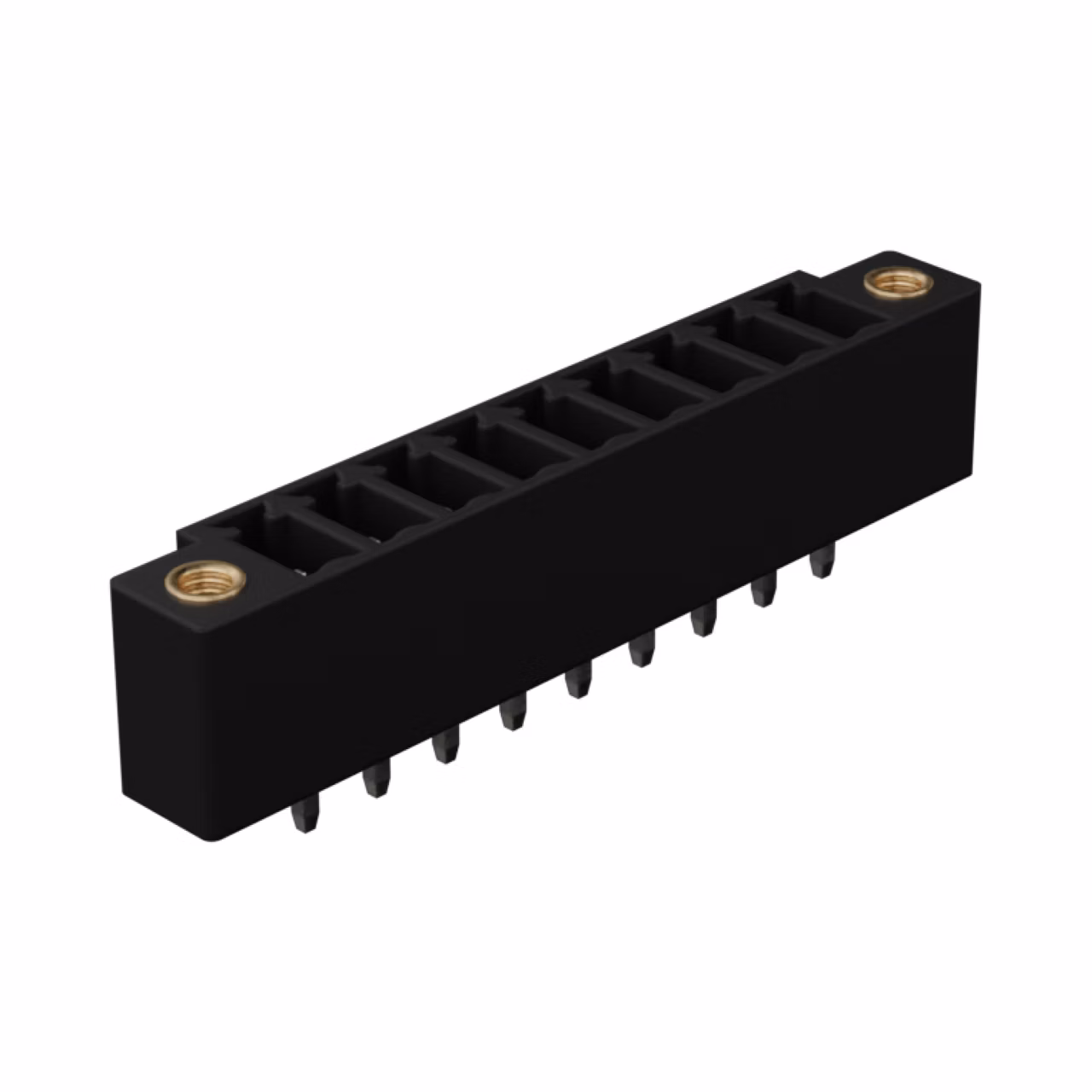 3.81mm Pitch Eurostyle Vertical PCB Header, with Threaded Retention Inserts, 9 Circuits for sale