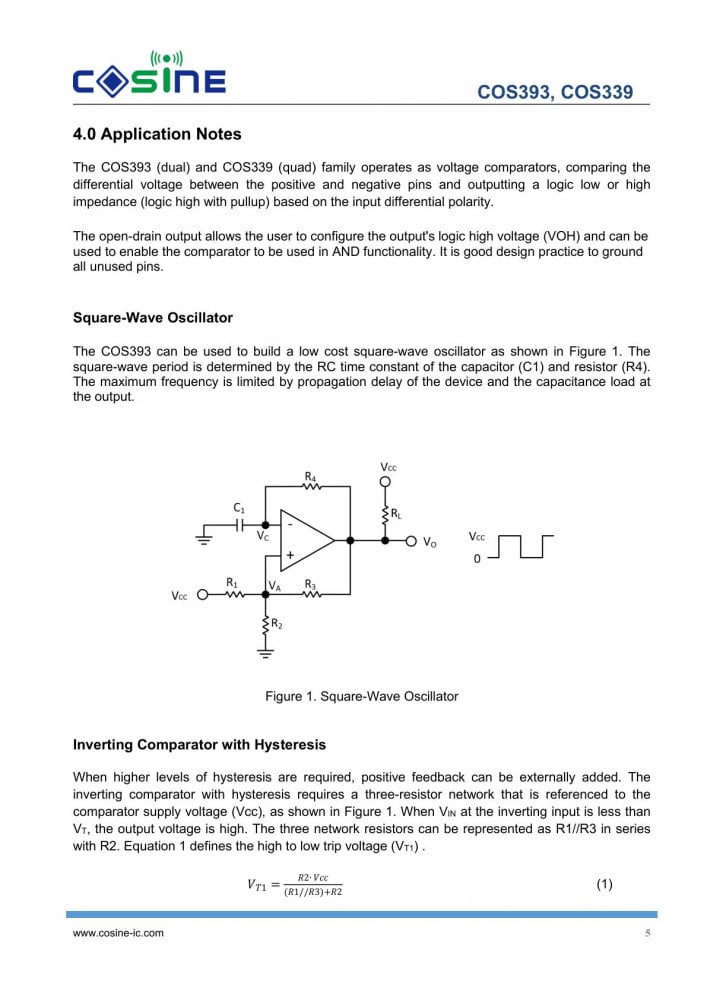 COS339SR datasheet page 5