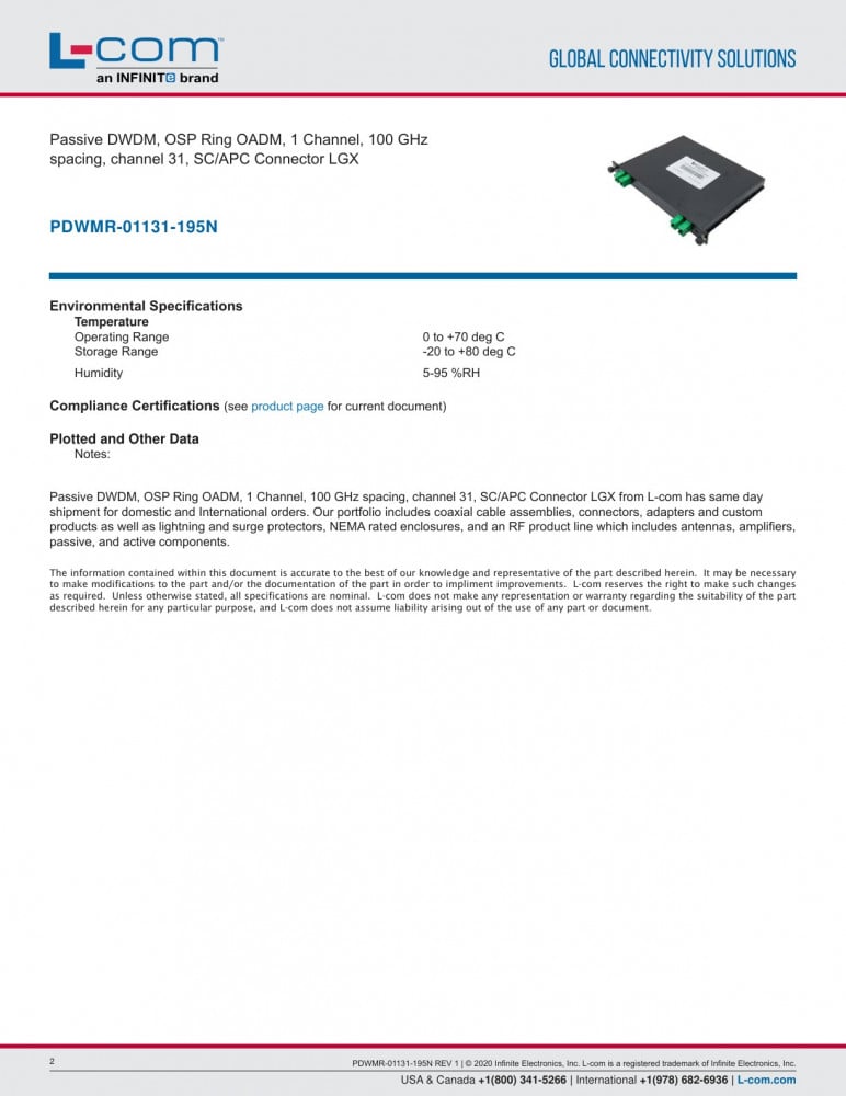 PDWMR-01131-195N technical document page 2
