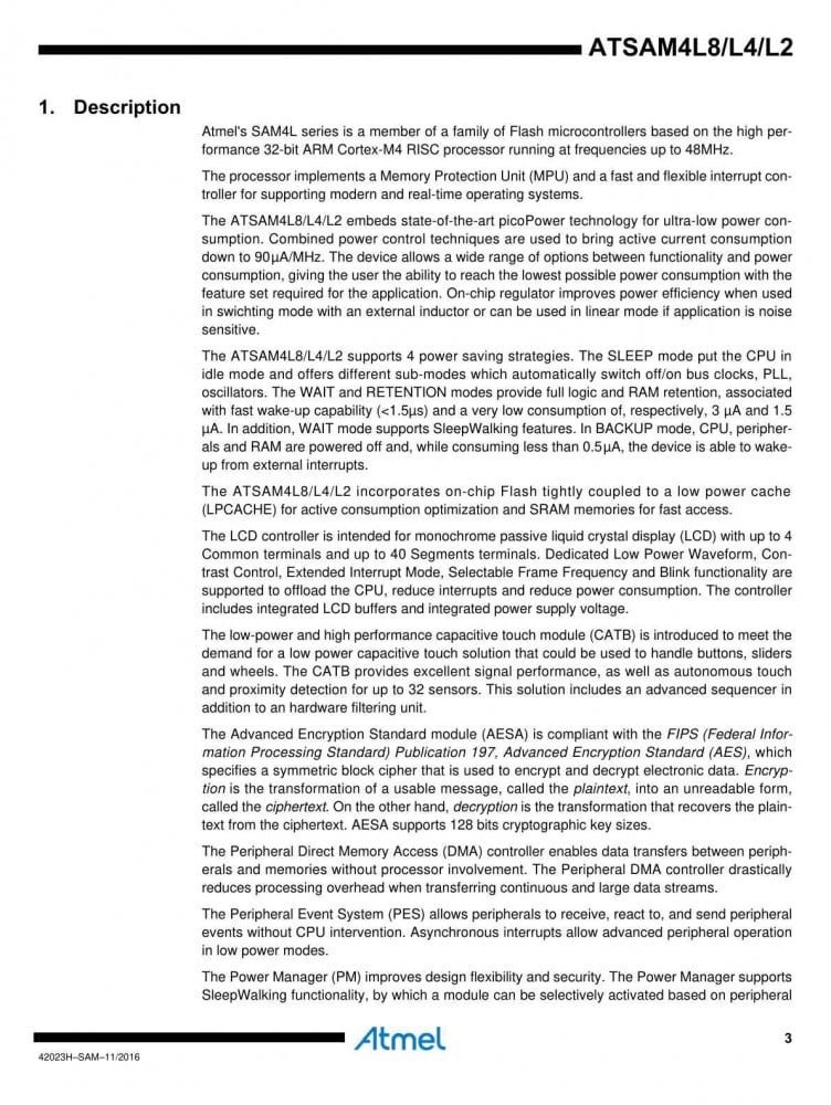 ATSAM4L-EK technical document page 3