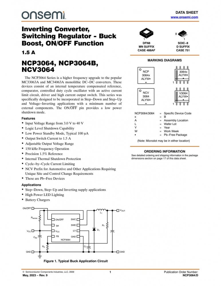 NCP3064 document page 1