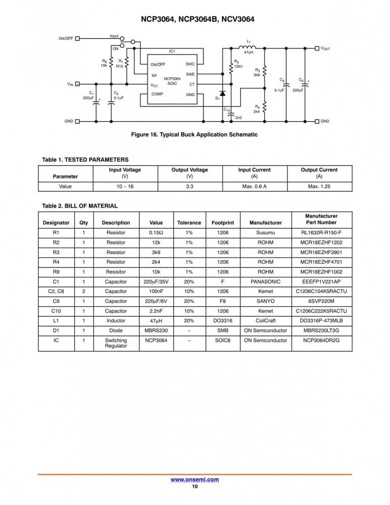 NCP3064 document page 10