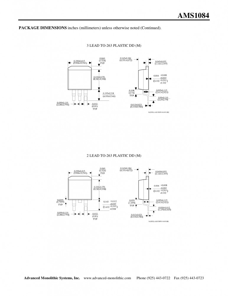 AMS1084 datasheet page 8