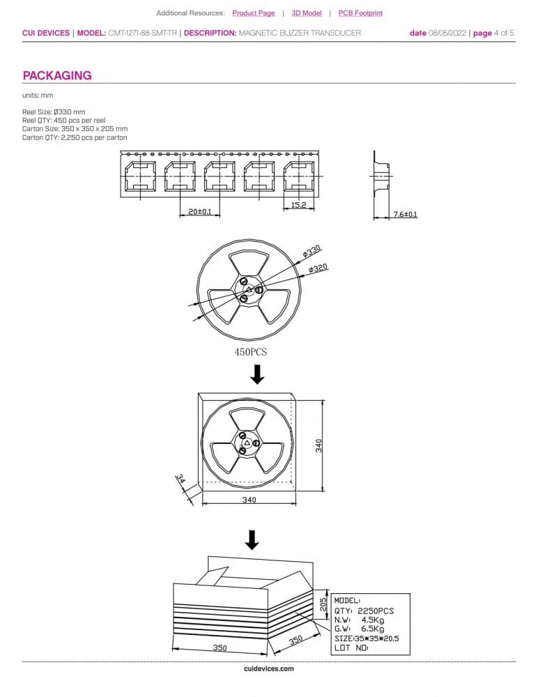CMT-1271-88-SMT-TR datasheet page 4