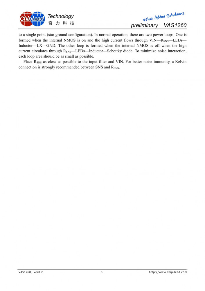 VAS1260IB05E datasheet page 8