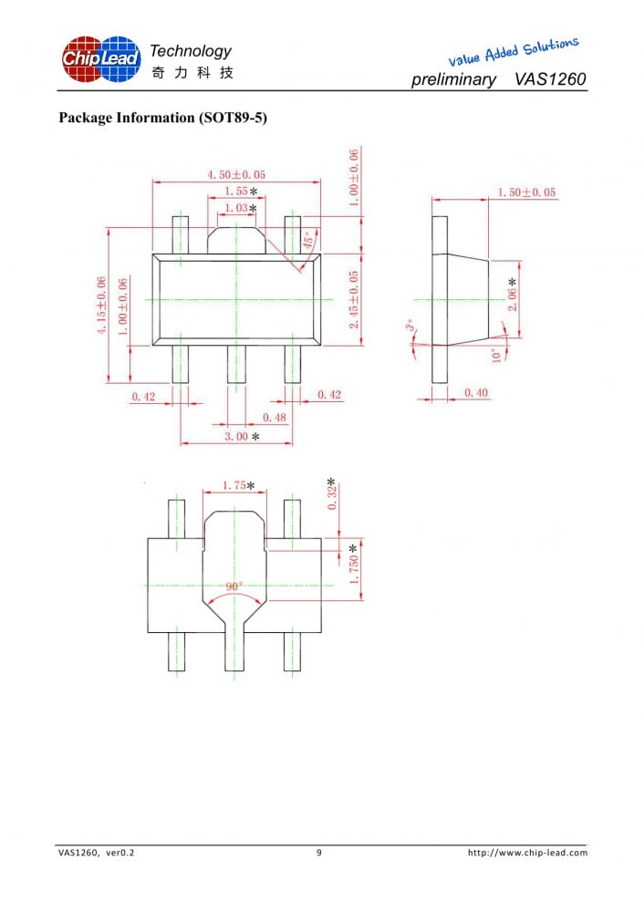 VAS1260IB05E datasheet page 9