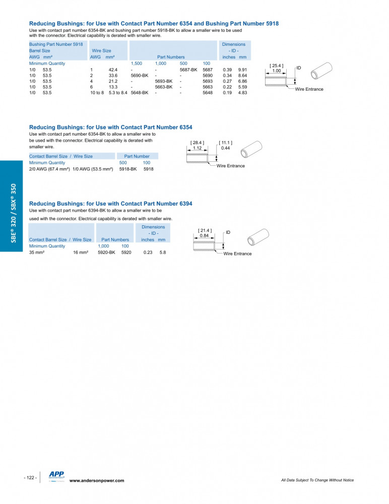 Anderson Power SBX 350 datasheet page 8