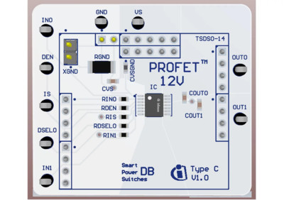 Infineon BTS7120-2EPA Power Distribution Switch for sale