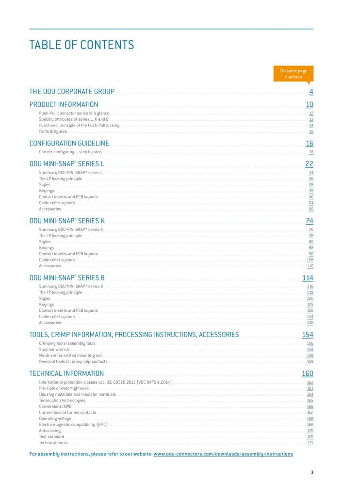 ODU MINI-SNAP technical document page 3
