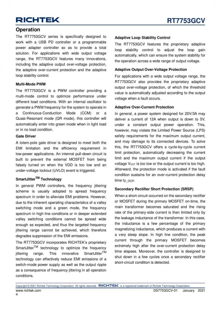 RT7753GCV datasheet page 4