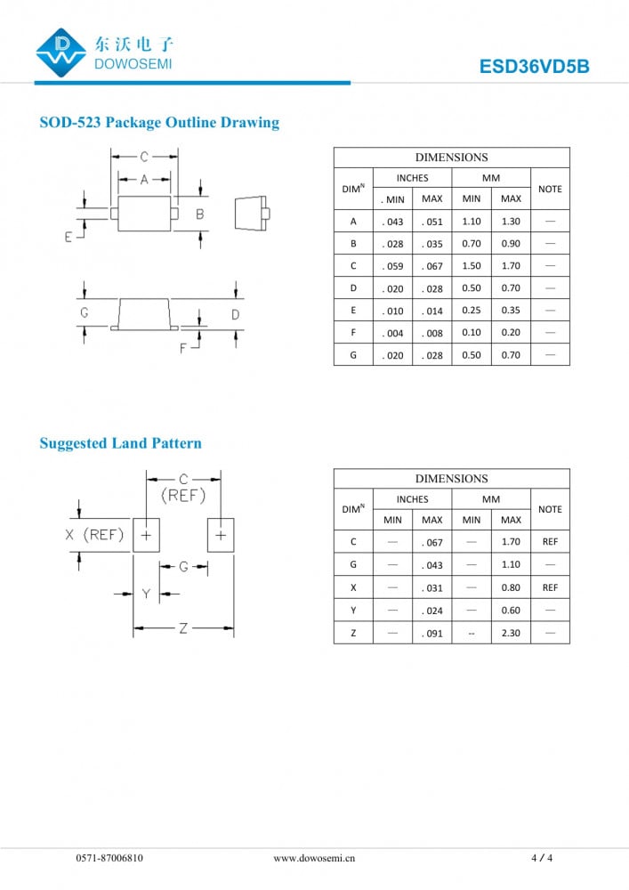 ESD36VD5B datasheet page 4