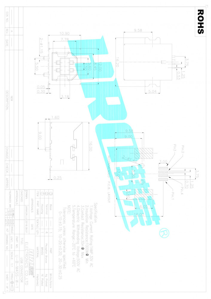U-B-M4SS-W-1 technical document preview