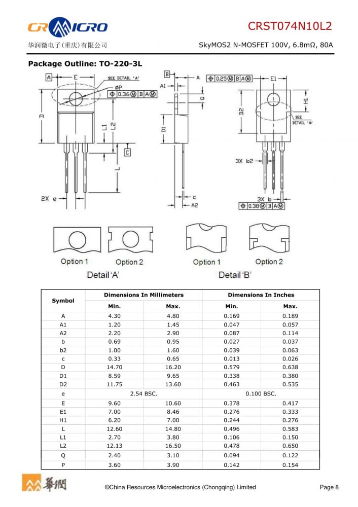 CRST074N10L2 datasheet page 8