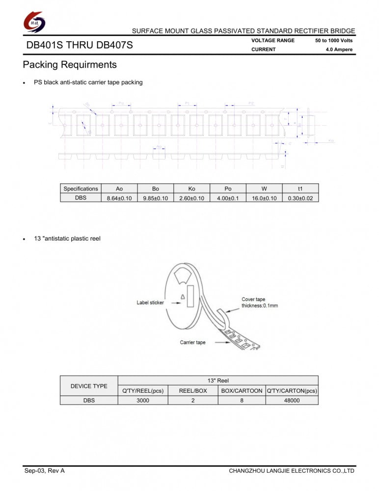DB407S datasheet page 4