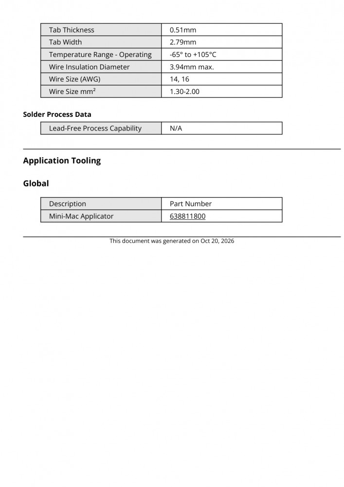 MOLEX 190020036 technical document image, page 3
