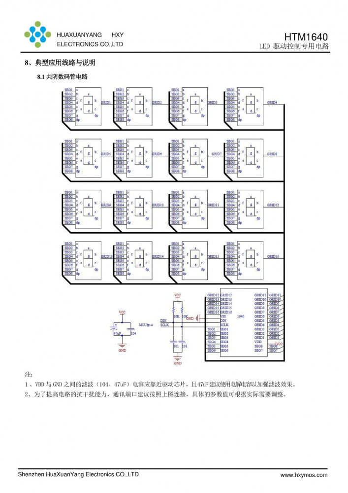 HTM1640 datasheet page 8