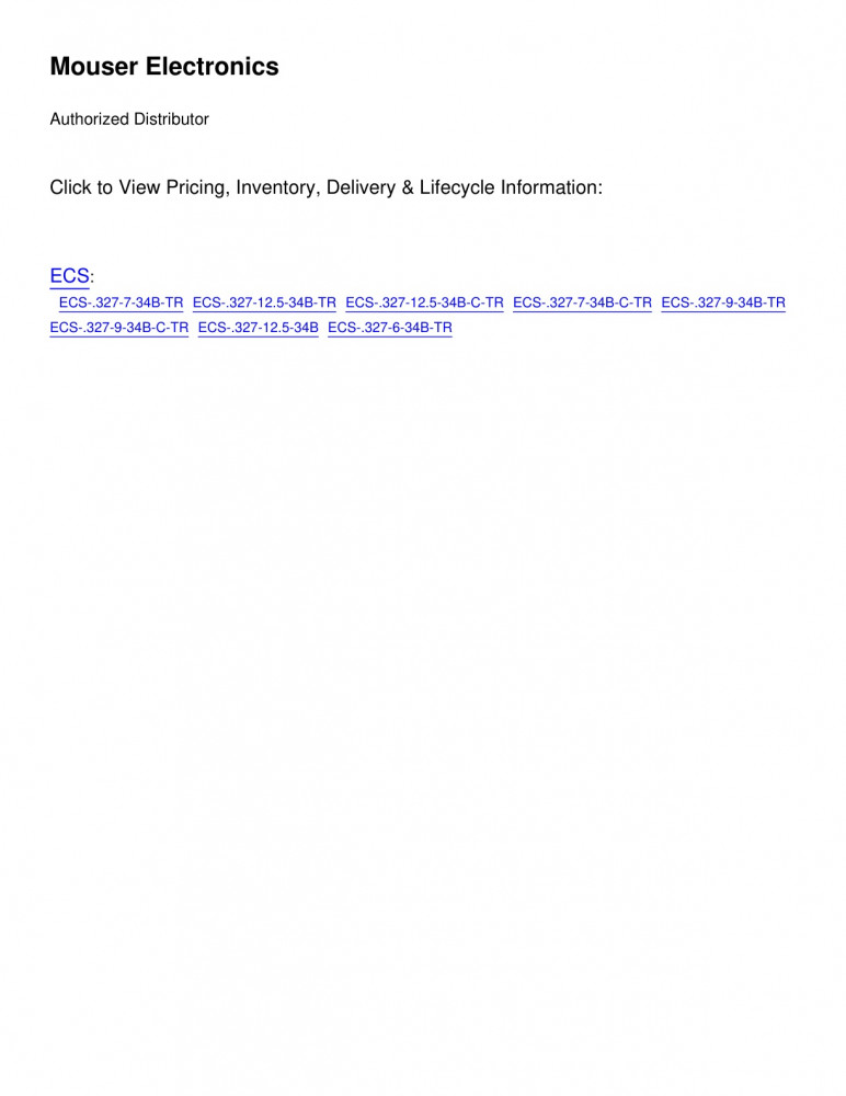 ECS ECX-31B datasheet page 3