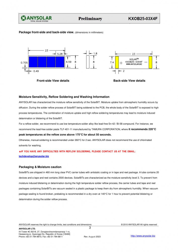 KXOB25-03X4F-TR datasheet page 3