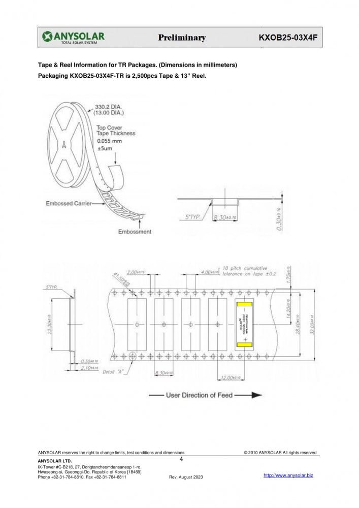 KXOB25-03X4F-TR datasheet page 4