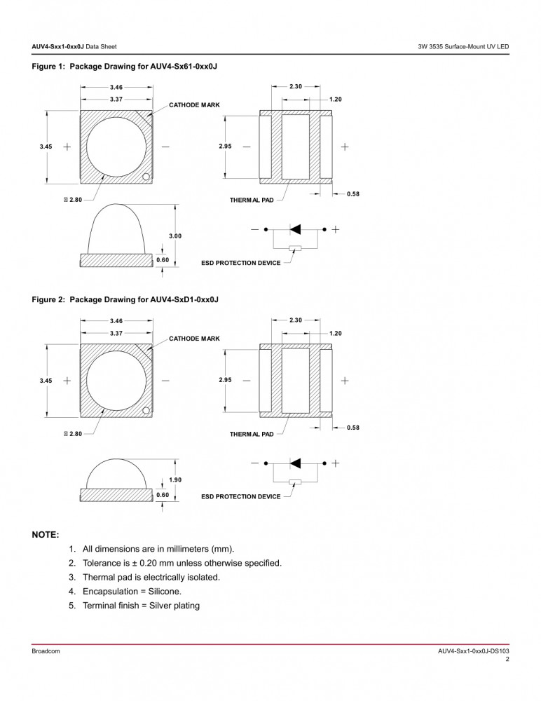 AUV4-SQ61-0QS0J datasheet page 2