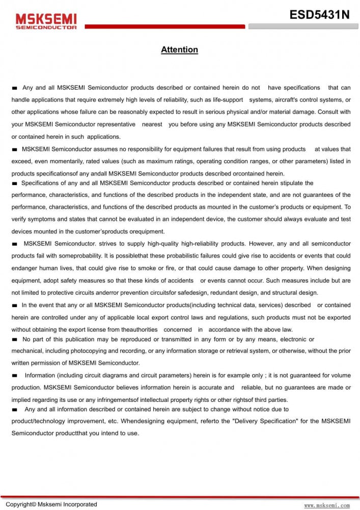 ESD5431N datasheet page 5