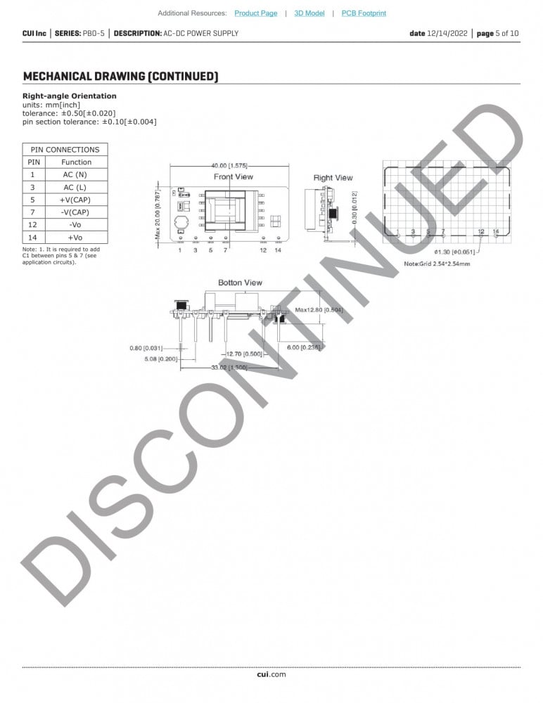 PBO-5-S5 datasheet page 5