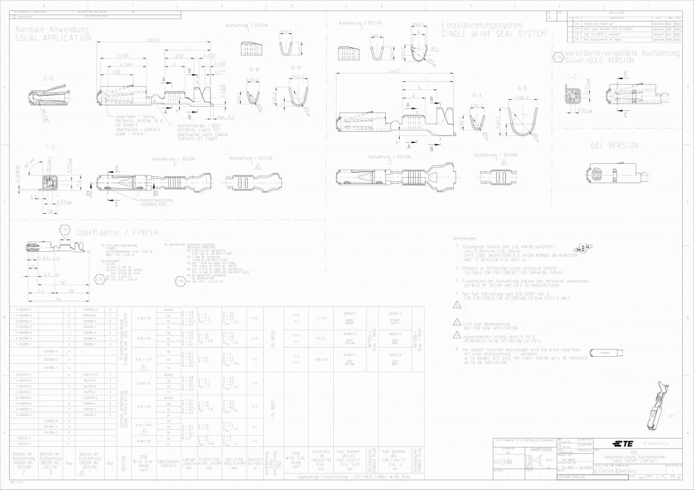 TE Connectivity 1355717-1 technical drawing