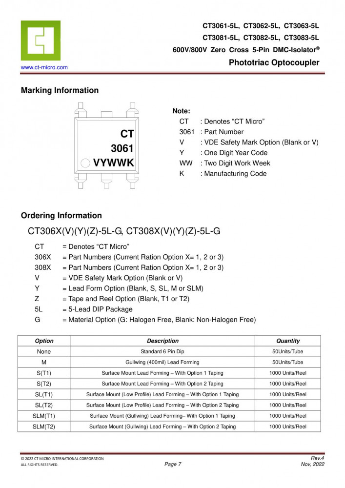 CT3063-5L datasheet page 7