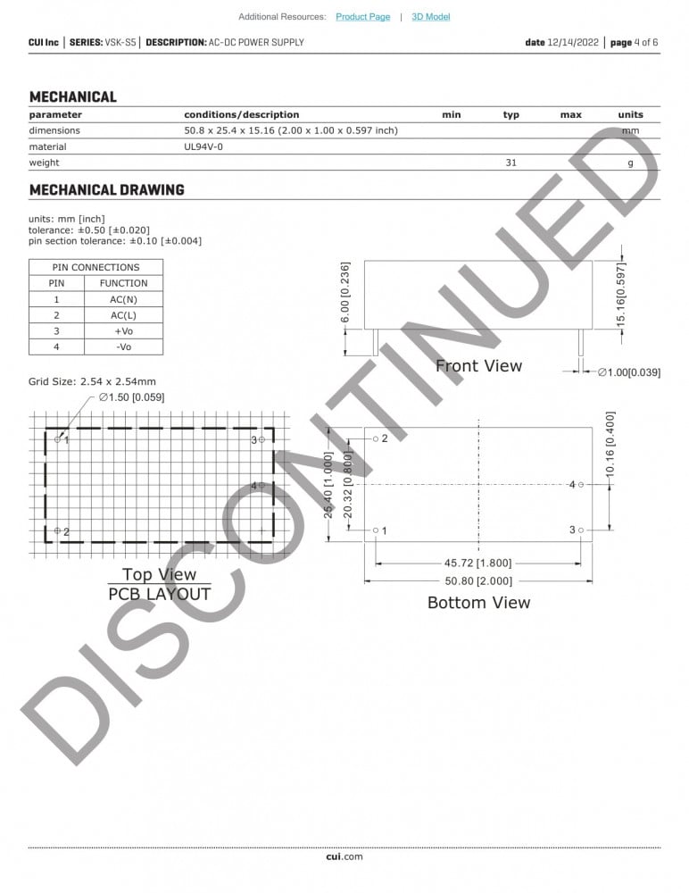 VSK-S5-15UA datasheet page 4